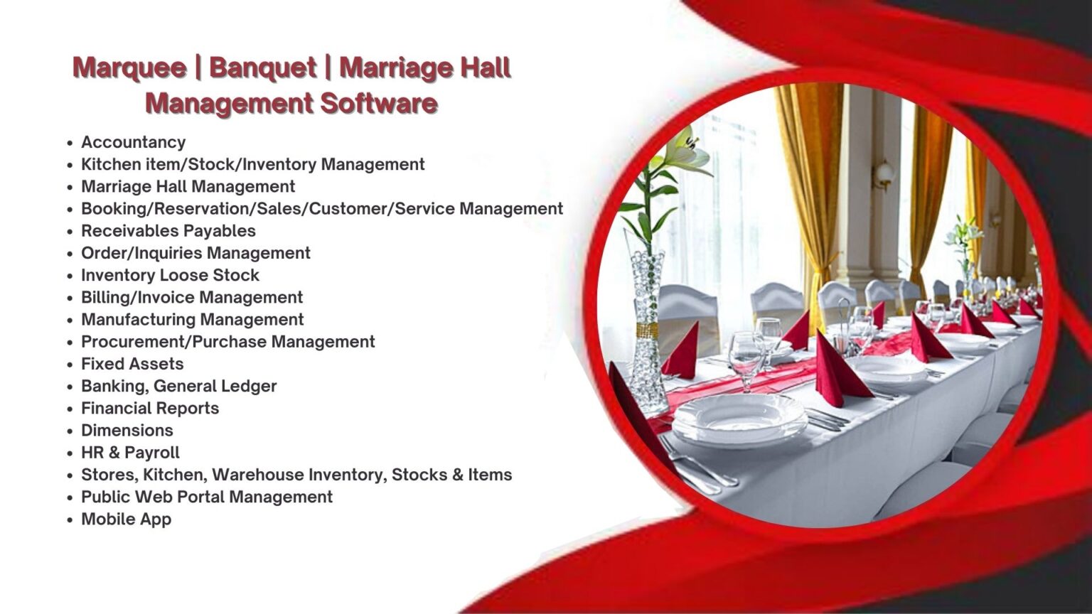 Banquet Management Software – Nizi Solutions