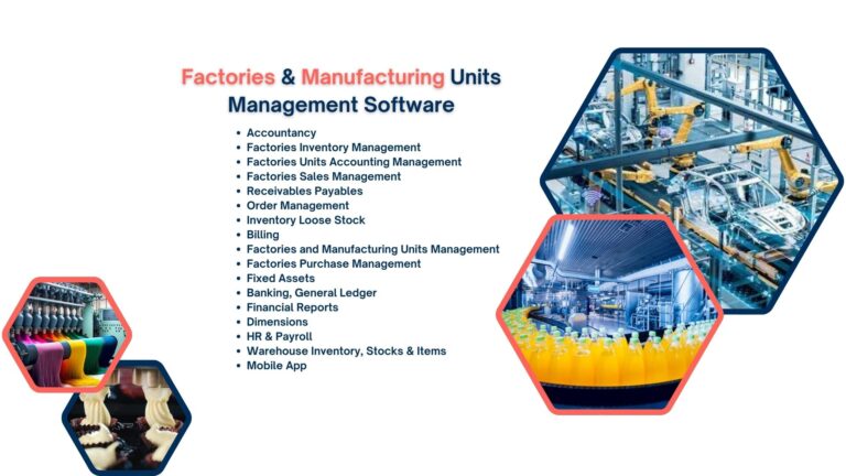 Factories and Manufacturing Unit Software - Nizi Solutions